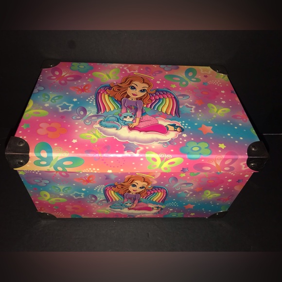 Lisa Frank | Storage & Organization | Vintage 99s Rare Lisa Frank Angel ...